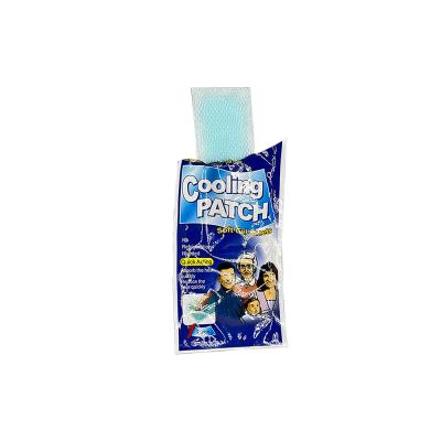 China 4cm x 11cm Cooling Gel Patch with 8-Hour Relief | Blue Polymer Hydrogel Head & Neck Packs for sale