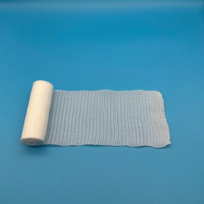 China Medical First Aid Bandage 4m Stretch Gauze Wound Care Elastic Bandage Roll for sale