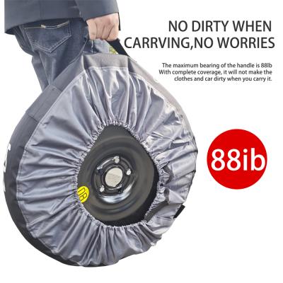 China Waterproof Car Spare Tire Cover, Dust Resistant Tyre Protective Storage Bag for Vehicle Wheel Auto Accessory for sale