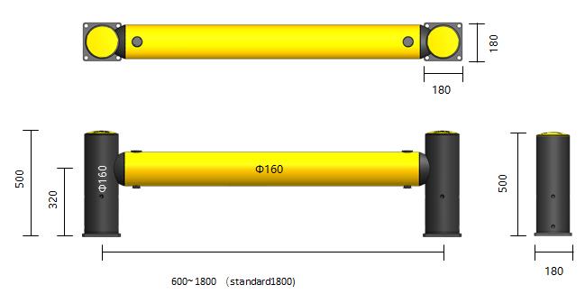 MC-1 One Bar Guardrails 