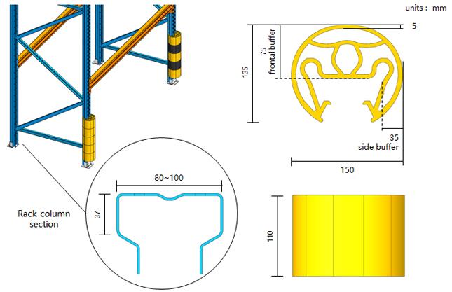 E Plastic Upright Protector
