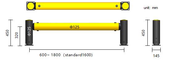 LC LS Safety Barrier Warehouse flexible anti-collision system FS-2023A