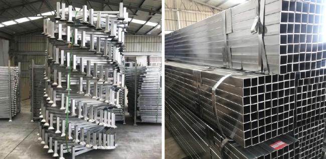 Square Tube Pallet Stacking Rack