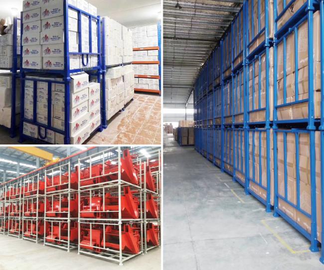 Folding Pallet Stacking Rack