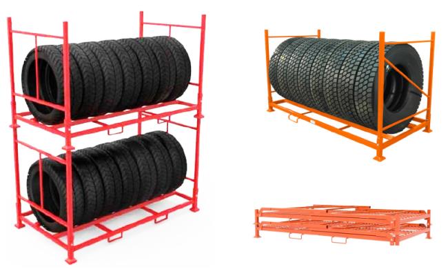 Pallet Stacking Rack For Tire Warehouse Storage