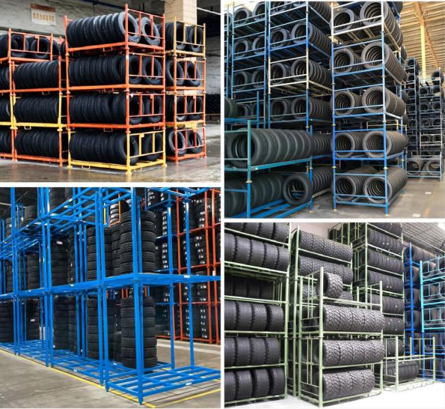 Pallet Stacking Rack For Tire Warehouse Storage Tire Rack