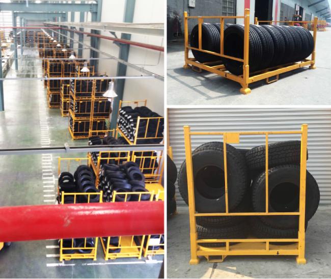 Pallet Stacking Rack For Tire Warehouse Storage Tire Rack