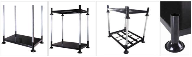 Round Post Pallet Stacking Rack