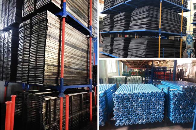 Round Post Pallet Stacking Rack