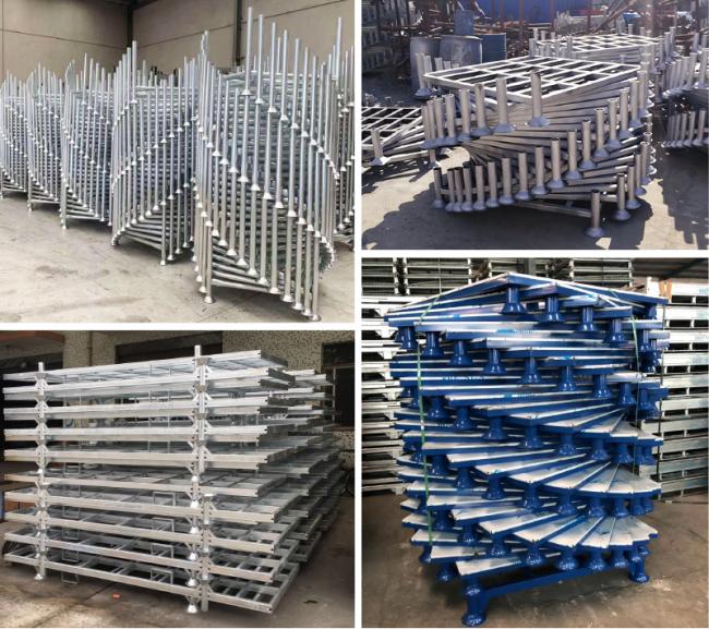 Round Post Pallet Stacking Rack