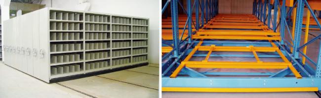 Electric mobile racking system