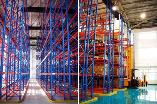 VNA Rack Or Very Narrow Aisle Rack High Density Warehouse Storage Racking