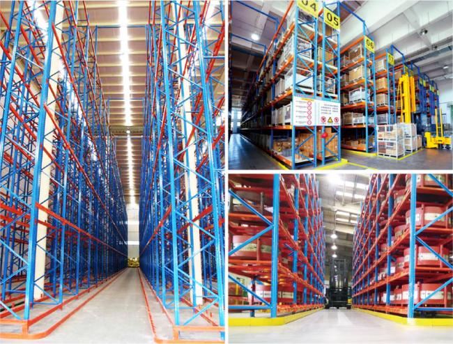 VNA Rack Or Very Narrow Aisle Rack High Density Warehouse Storage Racking