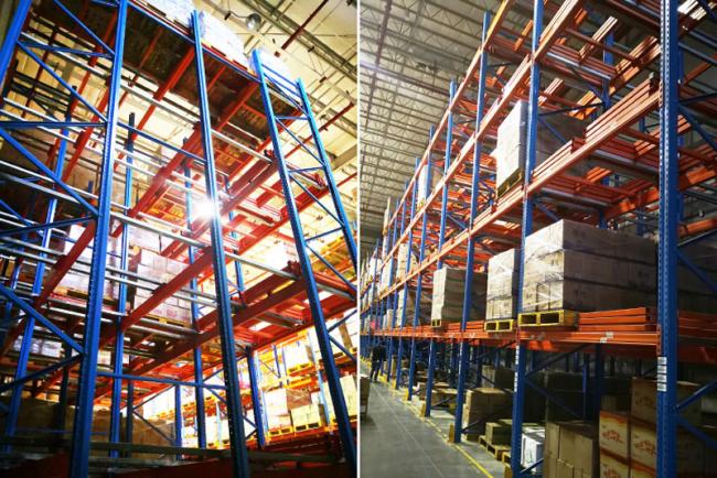 Push Back Pallet Rack High Density Warehouse Storag Rack