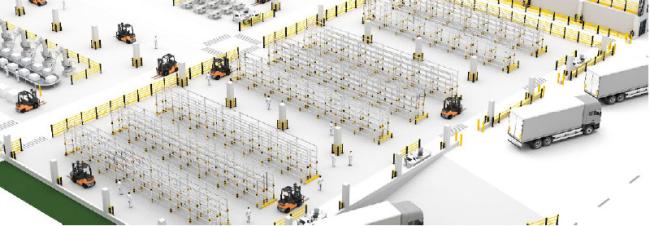 VNA Rack Or Very Narrow Aisle Rack High Density Warehouse Storage Racking