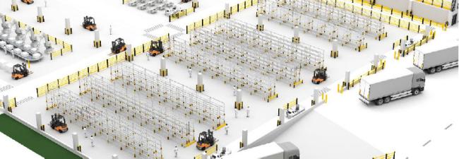 VNA Rack Or Very Narrow Aisle Rack High Density Warehouse Storage Racking