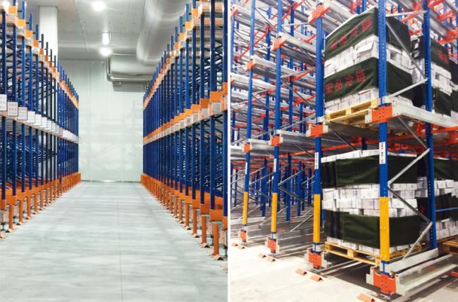 Radio Shuttle Racking For Cold Storage Warehouse
