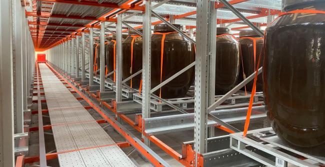 Shuttle Carrier for Industrial Warehouse