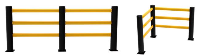 Flexible Pedestrian Barrier  Anti-Collision Guardrails Warehouse Safety Barrier Traffic Guardrails