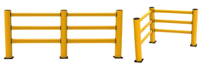 Flexible Pedestrian Barrier  Anti-Collision Guardrails Warehouse Safety Barrier Traffic Guardrails
