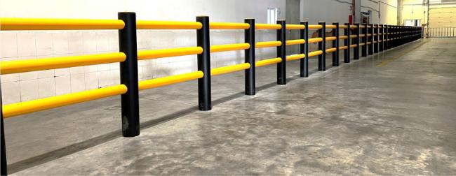 Flexible Pedestrian Barrier  Anti-Collision Guardrails Warehouse Safety Barrier Traffic Guardrails