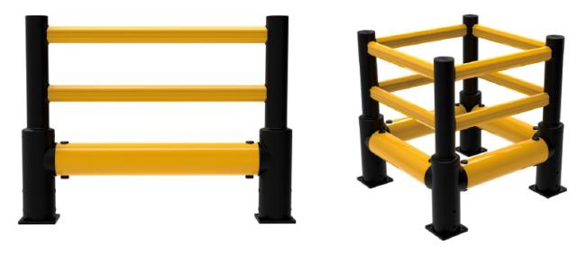 Flexible Pedestrian Barrier  Anti-Collision Guardrails Warehouse Safety Barrier Traffic Guardrails
