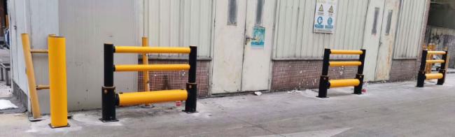 Flexible Pedestrian Barrier  Anti-Collision Guardrails Warehouse Safety Barrier Traffic Guardrails