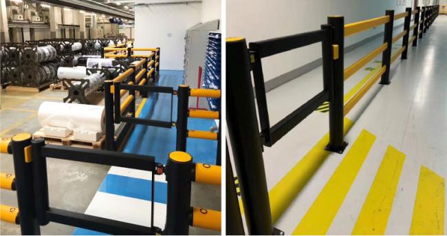 Flexible Pedestrian Barrier  Anti-Collision Guardrails Warehouse Safety Barrier Traffic Guardrails