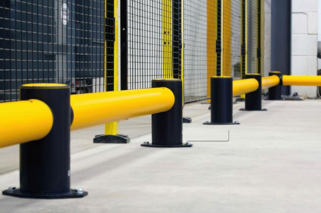 Flexible Pedestrian Barrier  Anti-Collision Guardrails Warehouse Safety Barrier Traffic Guardrails