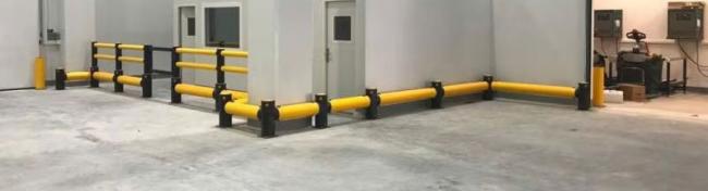 Flexible Pedestrian Barrier  Anti-Collision Guardrails Warehouse Safety Barrier Traffic Guardrails