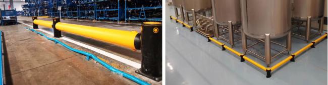 Flexible Pedestrian Barrier  Anti-Collision Guardrails Warehouse Safety Barrier Traffic Guardrails