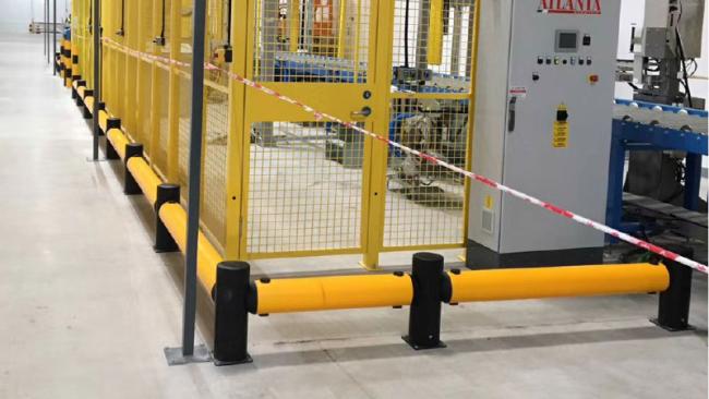 Flexible Pedestrian Barrier  Anti-Collision Guardrails Warehouse Safety Barrier Traffic Guardrails