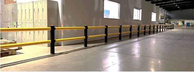 Flexible Pedestrian Barrier  Anti-Collision Guardrails Warehouse Safety Barrier Traffic Guardrails