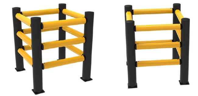 Building Post Safety Barrier Polygon Anti-Collision Guardrails Warehouse Safety Barrier 