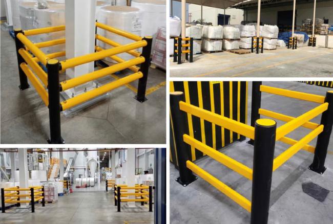 Building Post Safety Barrier Polygon Anti-Collision Guardrails Warehouse Safety Barrier