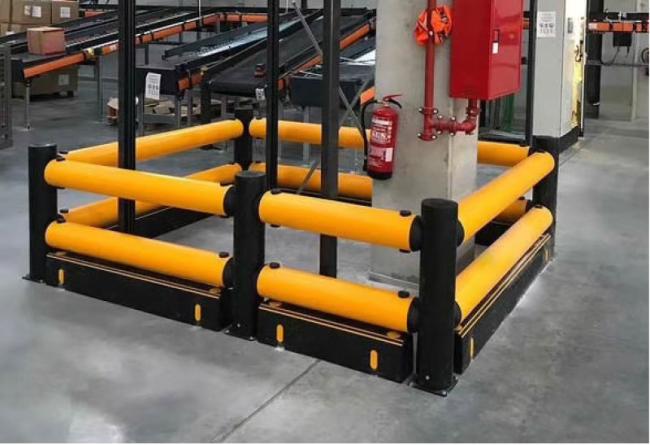 Building Post Safety Barrier Polygon Anti-Collision Guardrails Warehouse Safety Barrier