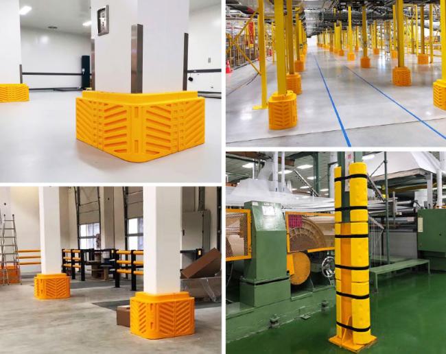 Building column Guard Anti-Collision Guardrails Warehouse Safety Barrier 