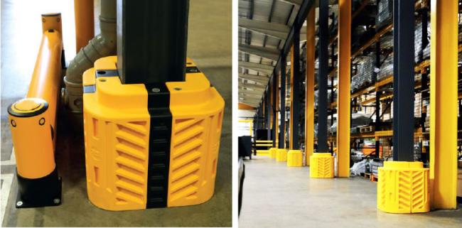 Building column Guard Anti-Collision Guardrails Warehouse Safety Barrier 