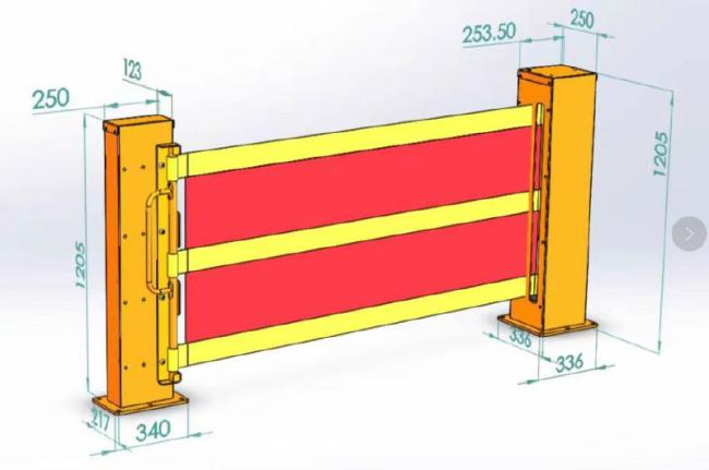Tough Soft Curtain Safety Barrier Warehouse Gate Anti-Collision Guard