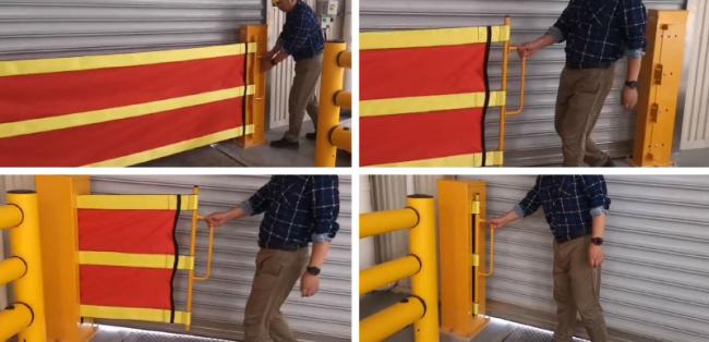 Tough Soft Curtain Safety Barrier Warehouse Gate Anti-Collision Guard