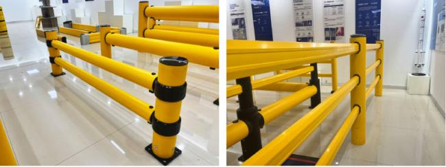 Flexible Pedestrian Barrier  Anti-Collision Guardrails Warehouse Safety Barrier Traffic Guardrails