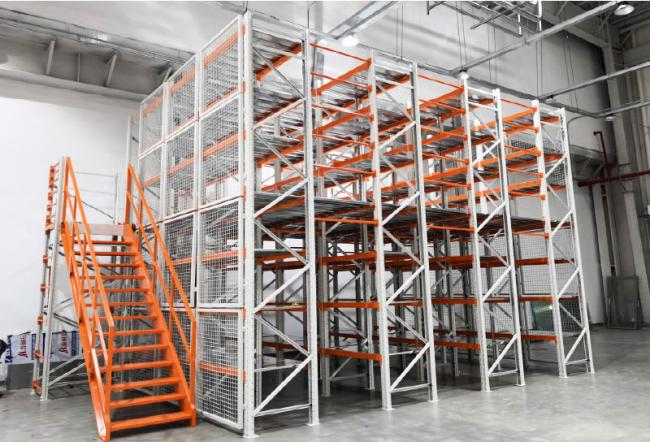 Mezzanine Rack for automobile 4s stores Warehouse Storage Rack