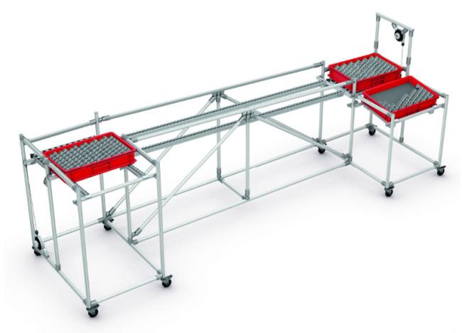The Third Generation Lean Pipe Aluminium Alloy Tube For Pipe Rack System Automation Equipment