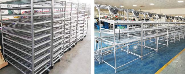 The Third Generation Lean Pipe Aluminium Alloy Tube For Pipe Rack System Automation Equipment