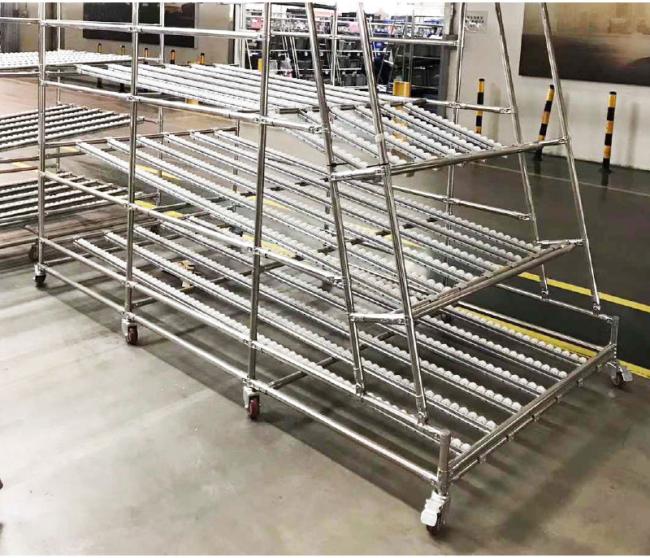 The Third Generation Lean Pipe Aluminium Alloy Tube For Pipe Rack System Automation Equipment
