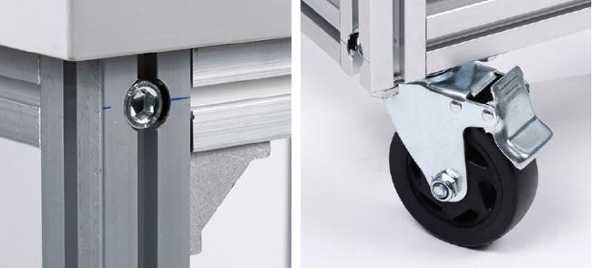 The Third Generation Lean Pipe Aluminium Alloy Tube For Hand Trolley