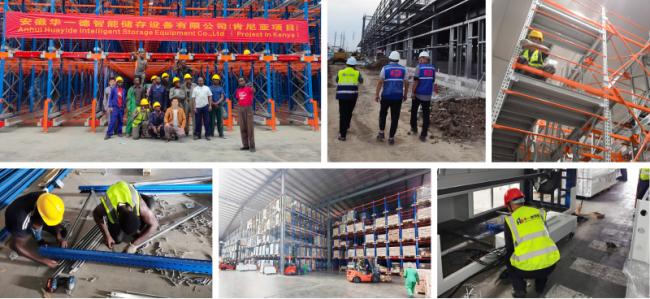 Push Back Pallet Rack High Density Warehouse Storag Rack