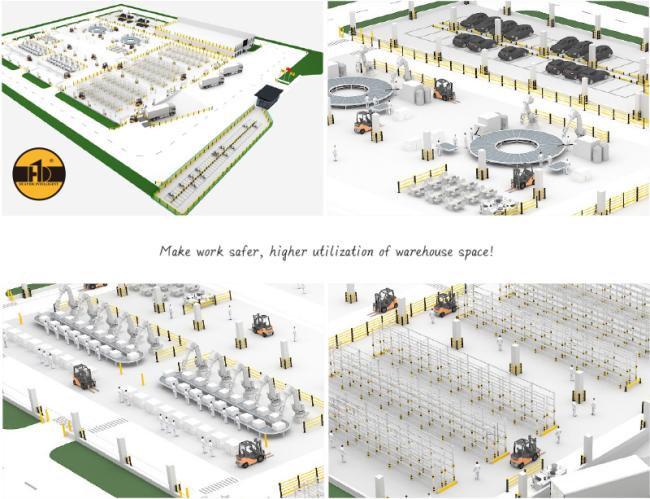  Safety Barrier Warehouse flexible anti-collision system FS-2023A