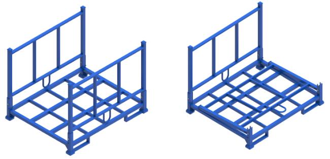 Pallet Stacking Rack For fabric roll storage