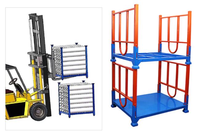 Pallet Stacking Rack For fabric roll storage